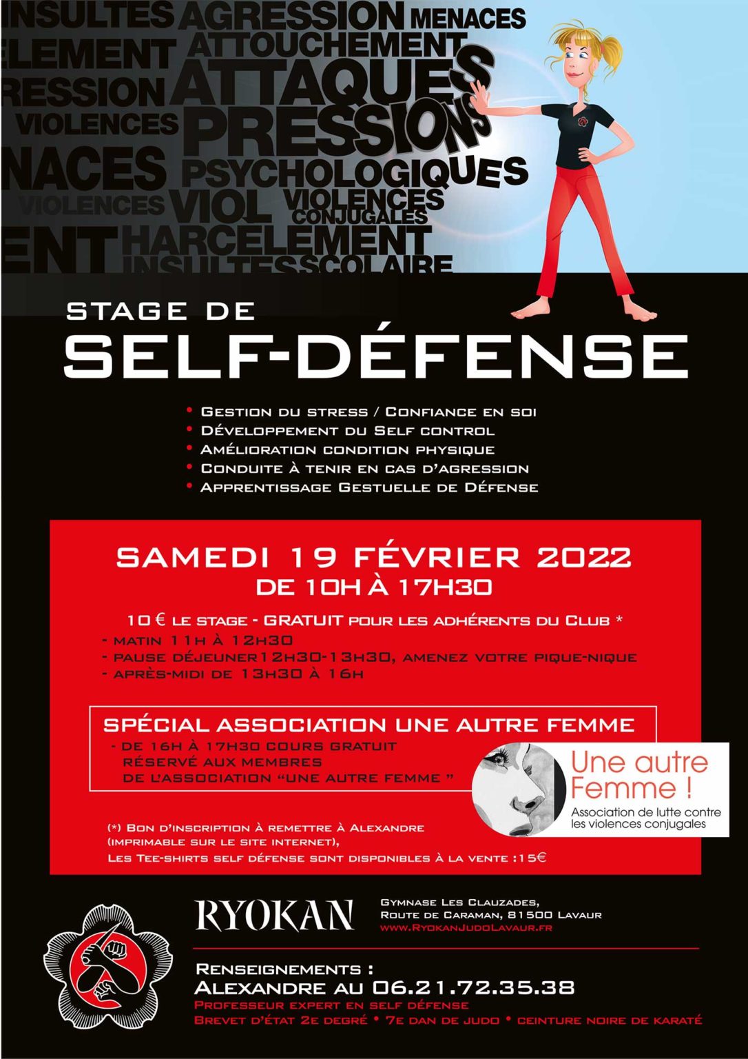 Stage Self Défense 19/02/2022 - Ryokan - Le Judo Club Lavaur